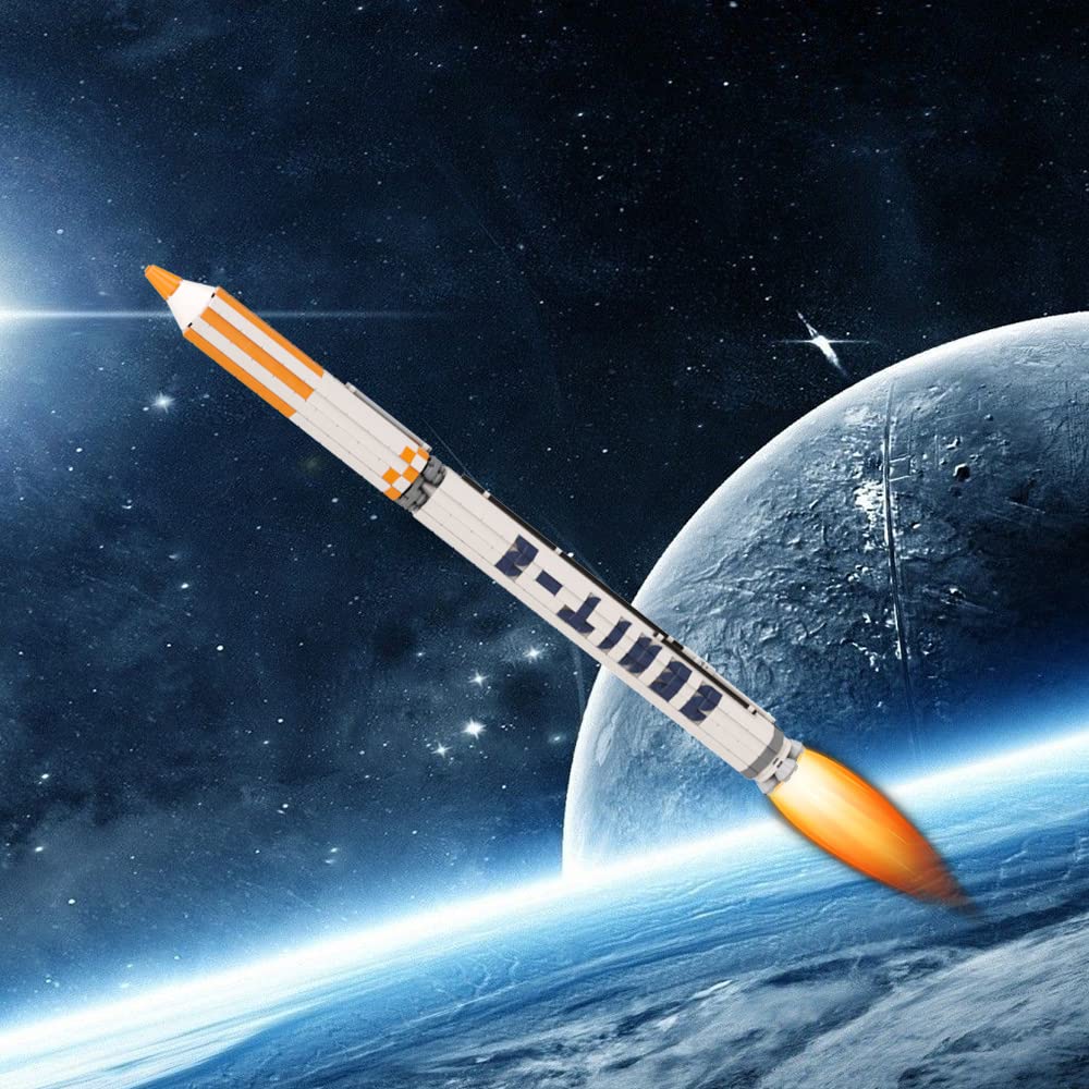 638 Pieces Zenit-2 Rocket Building Block Set,Launch Vehicle Outer Space Model Rocket for Kids Aged 8+, Space Shuttle Rocket STEM Science Building Kit,Creative Gift for 8 9 10 11 12 Year Old Boys Girls