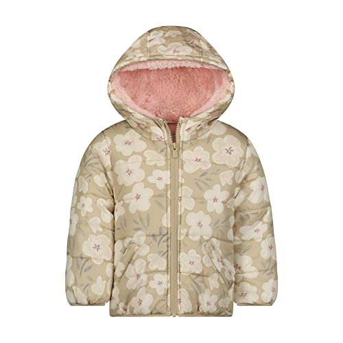 Carter's Baby Kids Winter Jacket for Girls, Khaki, 4 Years