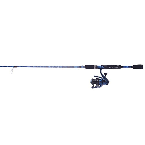 Abu Garcia 6’6” Aqua Max Fishing Rod and Reel Spinning Combo, 3+1 Ball Bearings with Lightweight Graphite Body & Rotor, Lightweight and Durable