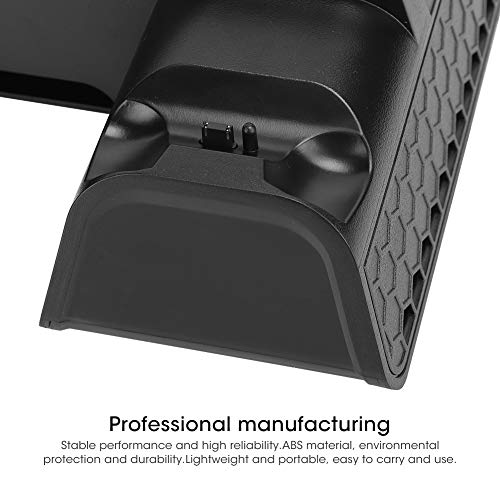 Bewinner1 for PS4 Stand Cooling Fan, Multi-Function Cooling Heat Dissipation Bracket Fan Card Rack Game Machine Charging Dock Station for PS4 Handle Gamepad