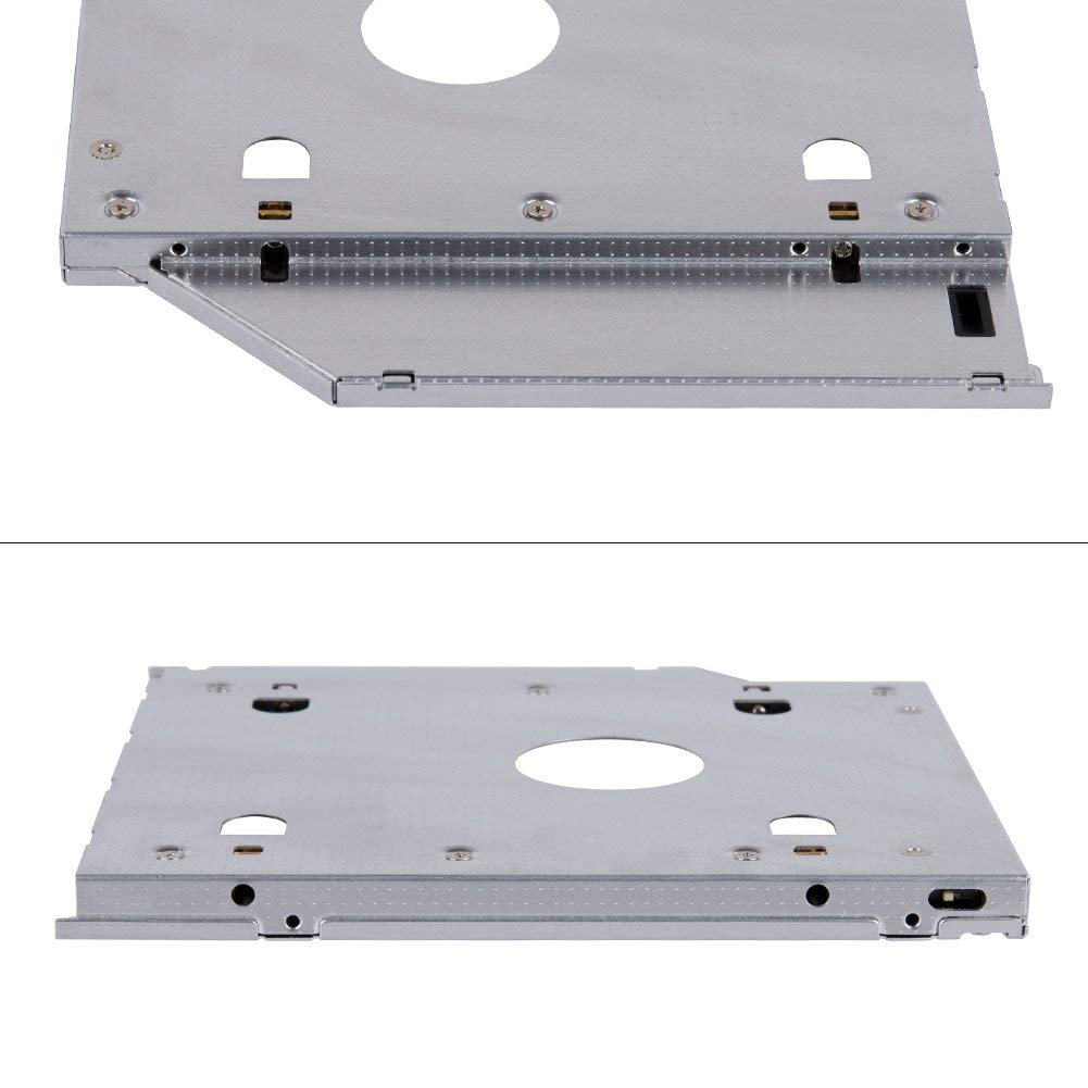 Padarsey 2nd HDD SSD Hard Drive Caddy Tray Replacement for MacBook Pro 13/15/17 inch A1278 A1286 A1297 2008 2009 2010 2011 2012 Internal Laptop CD/DVD-ROM Optical SuperDrive Adapter to 2.5 Inch 9.5MM