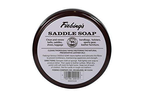 Fiebing's Saddle Soap, White, 3.5 oz