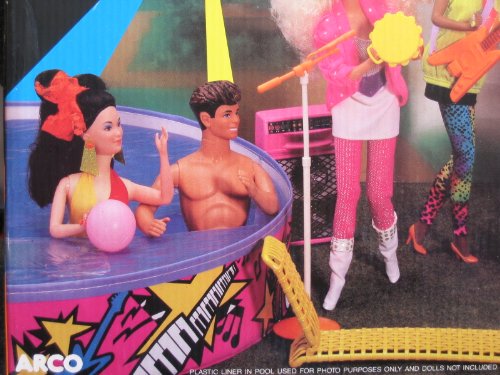 Barbie and The Rockers ROCKIN' POOL PARTY Playset (1986 Arco Toys, Mattel)