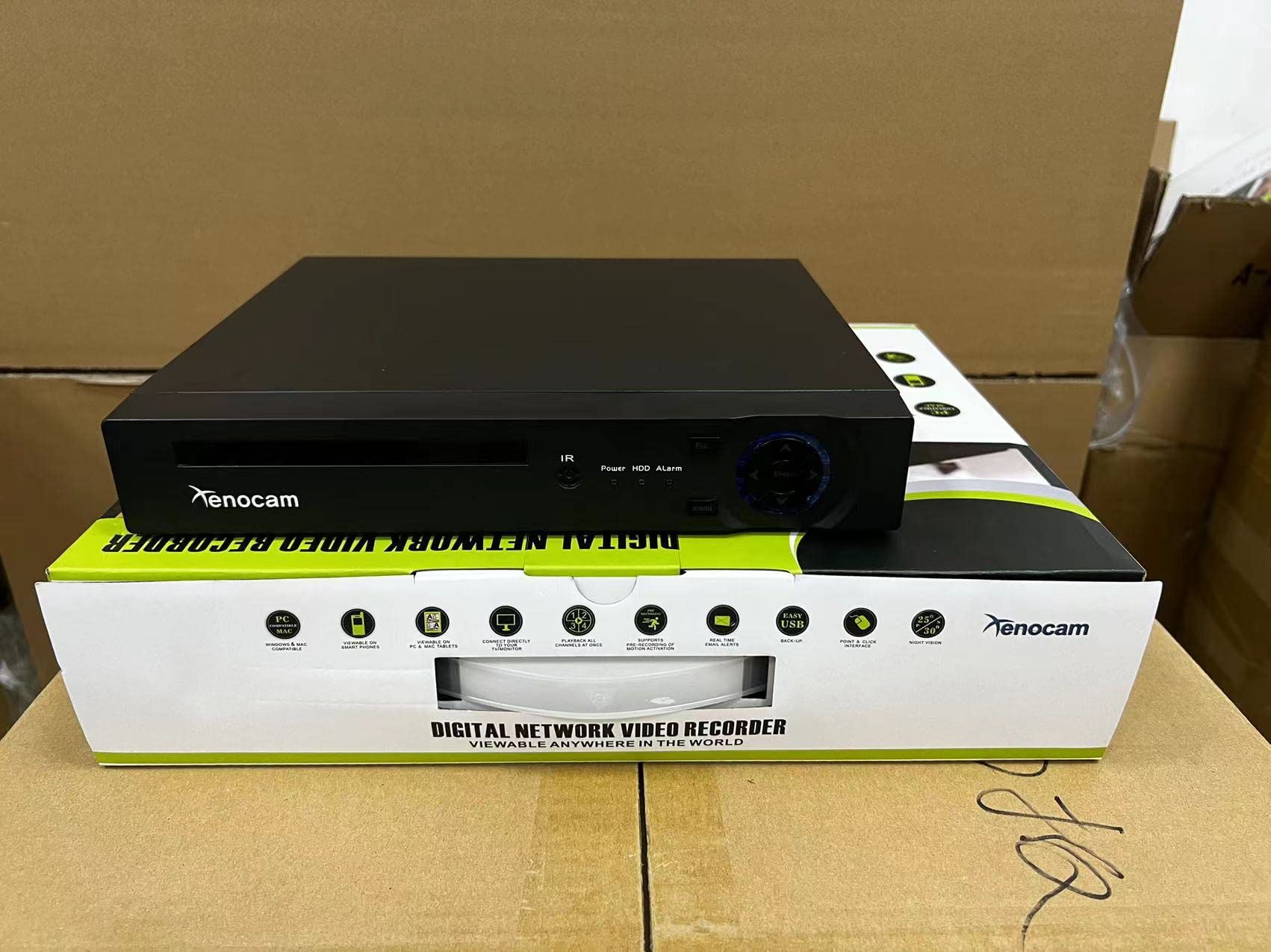 Xenocam 4CH 1080N Hybrid 5-in-1 AHD DVR (1080P NVR+1080N AHD+960H Analog+TVI+CVI) Standalone DVR CCTV Surveillance Security System Video Recorder Motion Detection, Hard Drive not Included