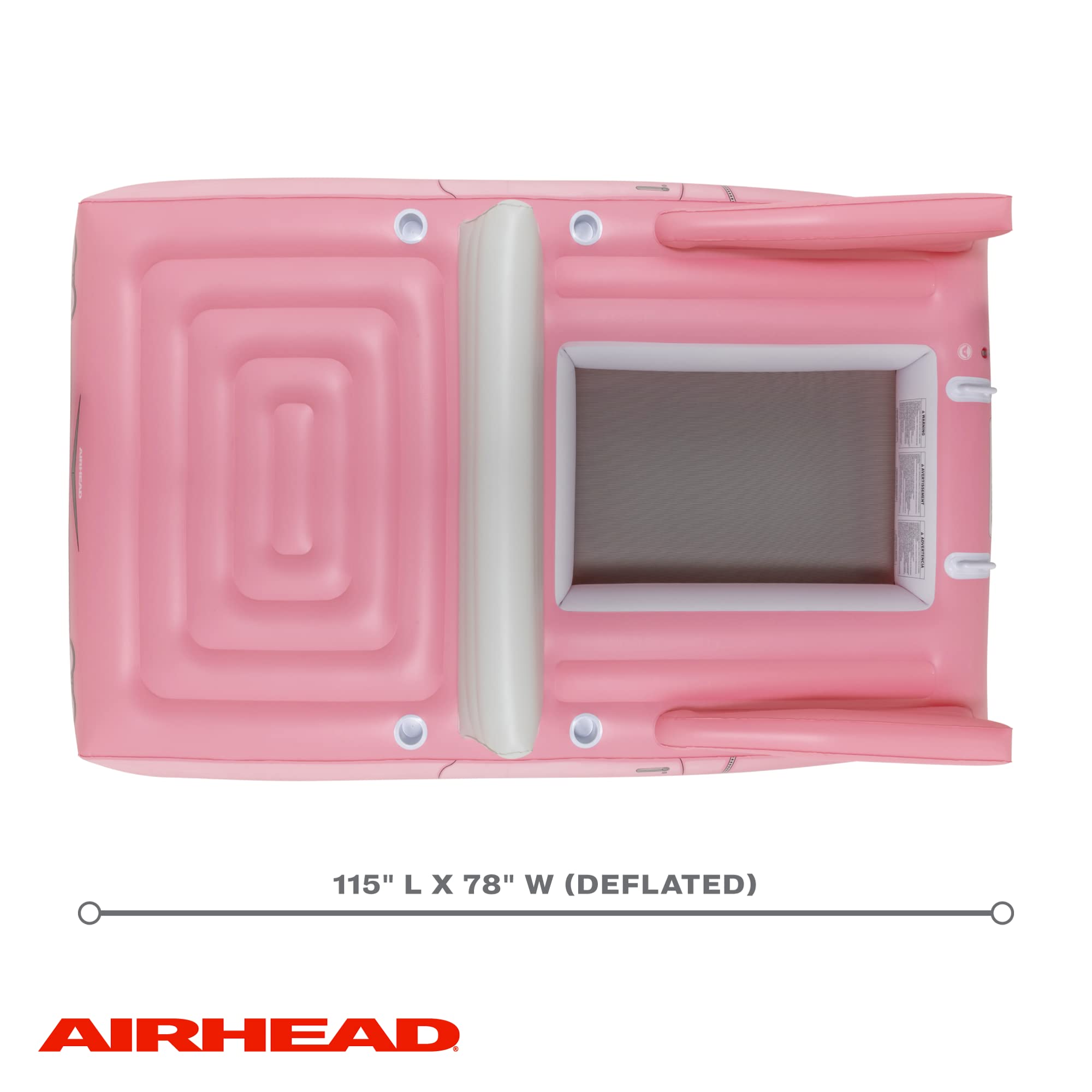 Airhead Classic Cruiser Lake Float, 1-8 Rider Car Lake Float