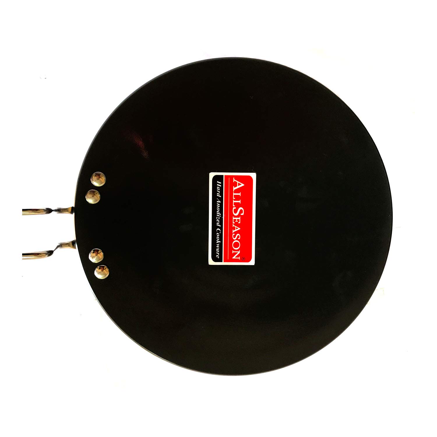 Aluminium Hard Anodised Chapati Tawa with Stainless steel Handle Chapati Tawa Roti And Paratha Tawa Crape Pan Chapati Pan Concave ( 4 mm )