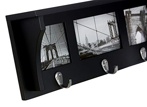 Kiera Grace Contemporary Floating-Shelves, Black