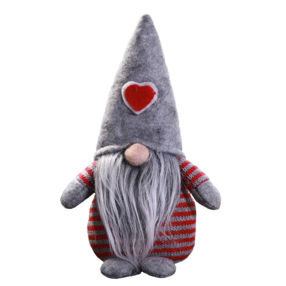 Christmas Gnome, Christmas Valentine's Day Decorations, Mini Sized 7.5 Inch Swedish Tomte Nisse Christmas Ornaments for Home Porch Garden Patio