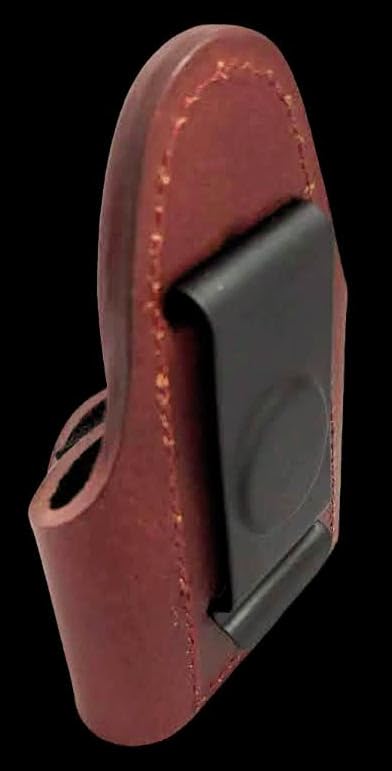 The HipClip – Handmade Leather Stethoscope Holder (Brown) Full Grain Leather