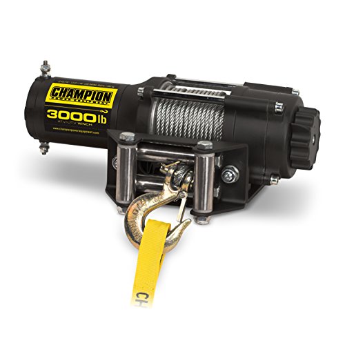 Champion 3000-lb. ATV/UTV Winch Kit, BLACK,RED