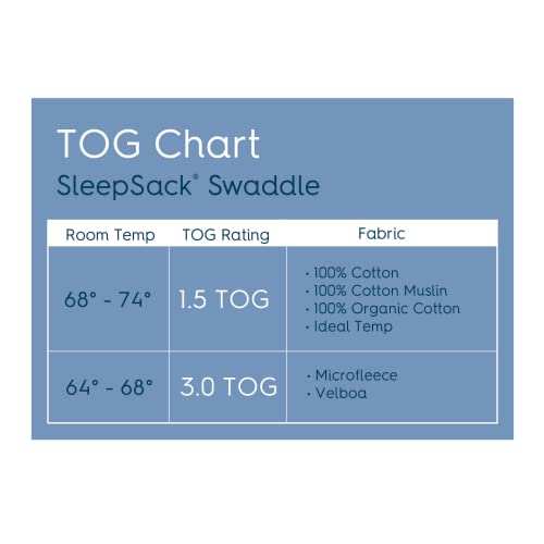 HALO 100% Cotton Sleepsack Swaddle, 3-Way Adjustable Wearable Blanket, TOG 1.5, Cream and Grey, Newborn, 0-3 Months