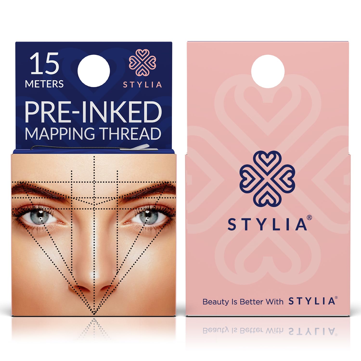 Microblading Supplies Pre-Inked Eyebrow Mapping String β 15 Meters - Ultra-Thin, Mess-Free Thread, Create a Crisp, Spot-on Brow Map Every Time β Hypoallergenic, Cosmetic Grade For Permanent Makeup