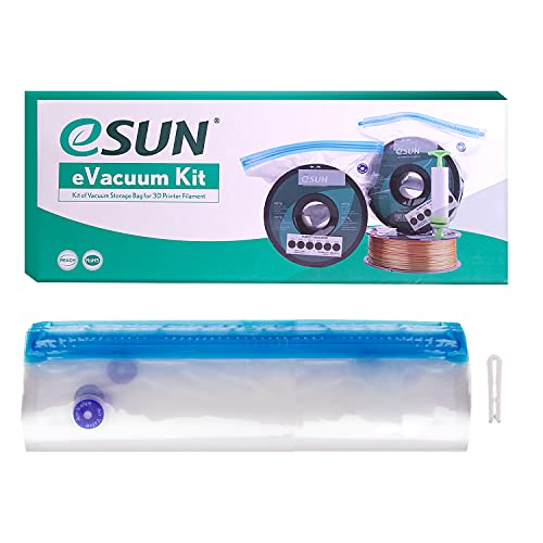 eSUN 3D Printing Filament Vacuum Storage Bag, Spool Storage Sealing Bags Dust Proof Humidity Resistant for Keeping Filament Dry, 5 Vaccum Bags Only