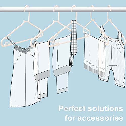 Black Plastic Hangers 20 Pack, Light Weight Durable Clothes Hangers Non-Slip Slim Heavy Duty Hangers G-Shape Standard Size Ideal for Tank T-Shirts Dresses Jackets Suits Blouses Ties Leggings (Black)