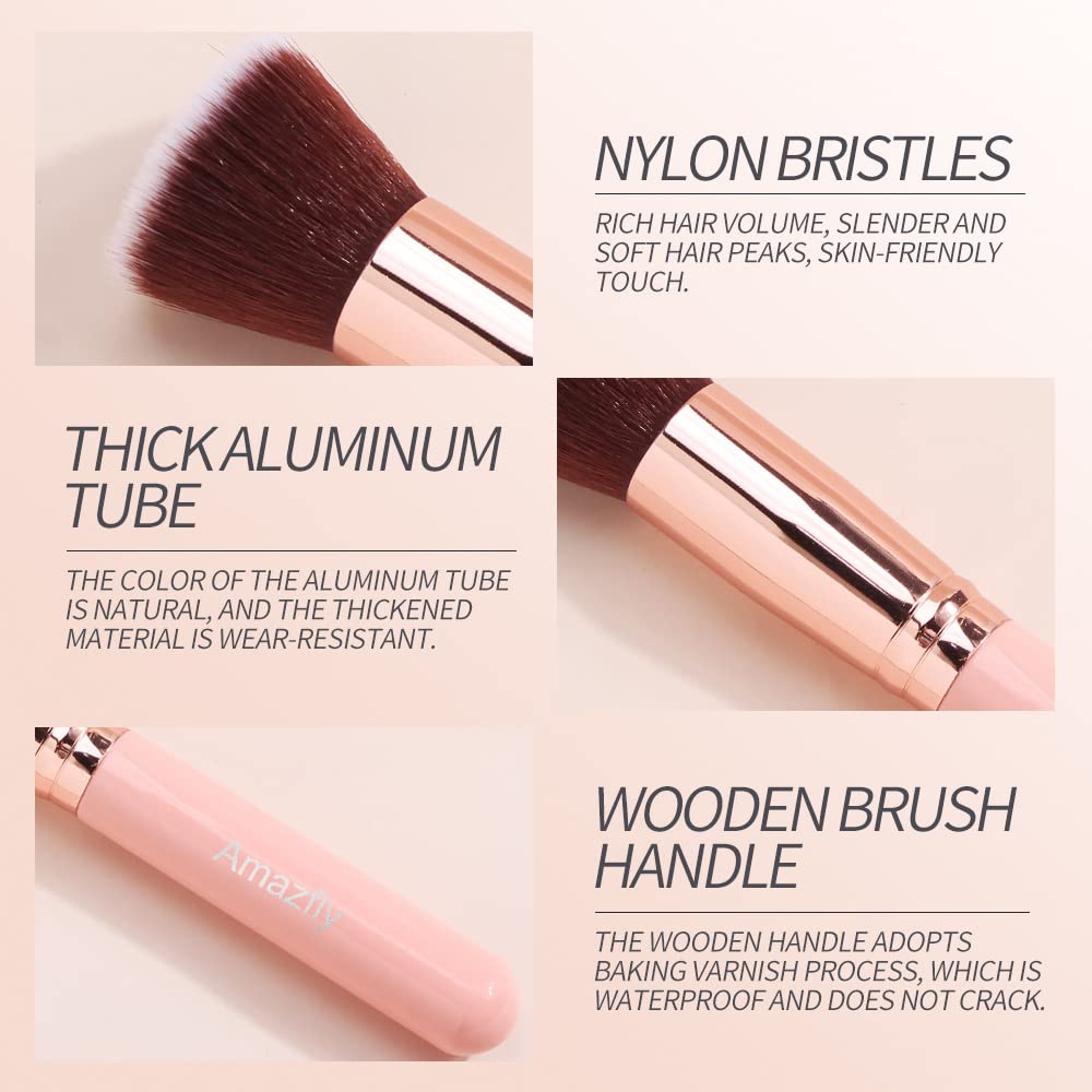 Air Cushion CC Cream Mushroom Head Foundation, 2 PCS Amazfly Moisturizing BB Cream Face Primer Makeup Long Lasting Matte Concealer Bright Makeup Base Long Lasting with Mushroom Makeup Sponge and Powder Brush (Natural+Face Primer)