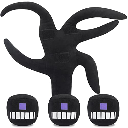 Black Withe Plush Suffed Animal Toy Pillow Character Dolls Birthday Festival Gifts for Kids