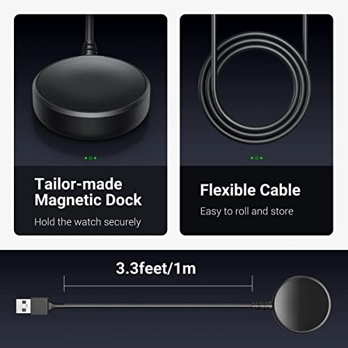 Charger for Samsung Galaxy Watch 4/3 Active 2 Charging Dock Compatible with Galaxy Watch 4 Galaxy Watch 3 41mm/45mm Galaxy Watch Active 2 Galaxy Watch Active 1