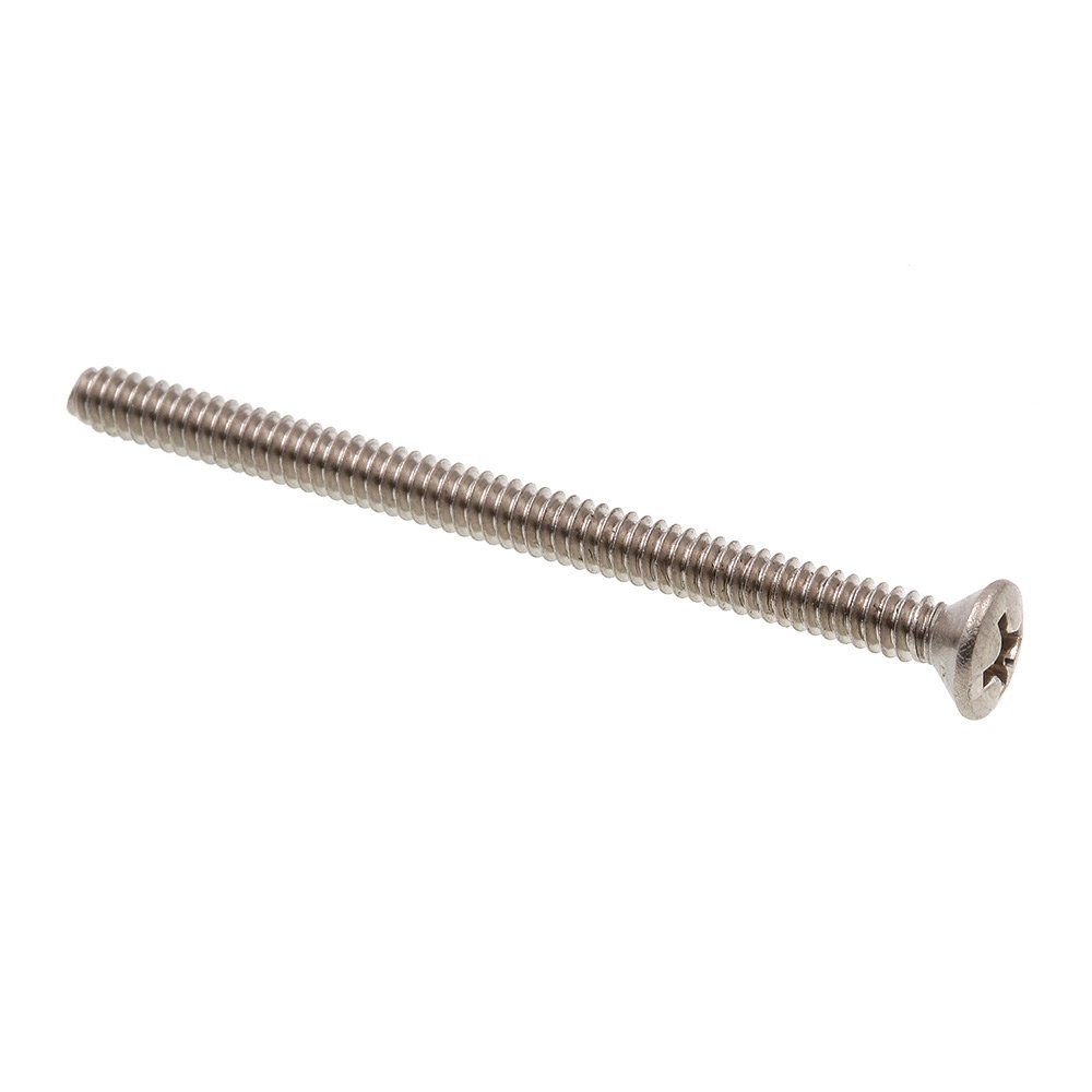 Prime-Line 9010582 Machine Screw, Oval Head Phillips, #6-32 X 2 in, Grade 18-8 Stainless Steel, Pack of 100