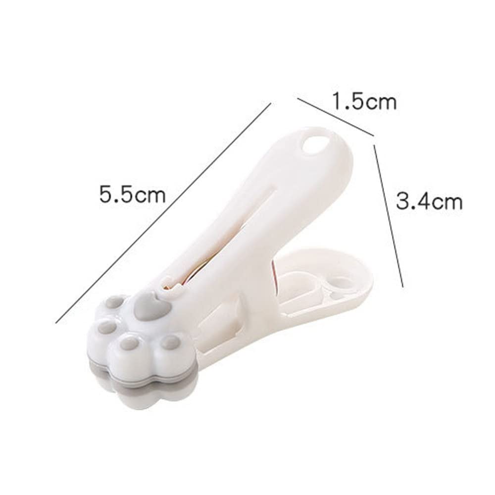 Cat Paw Food Bag Clothes Pegs Durable Long Lasting Clips for Underwear Towels Socks