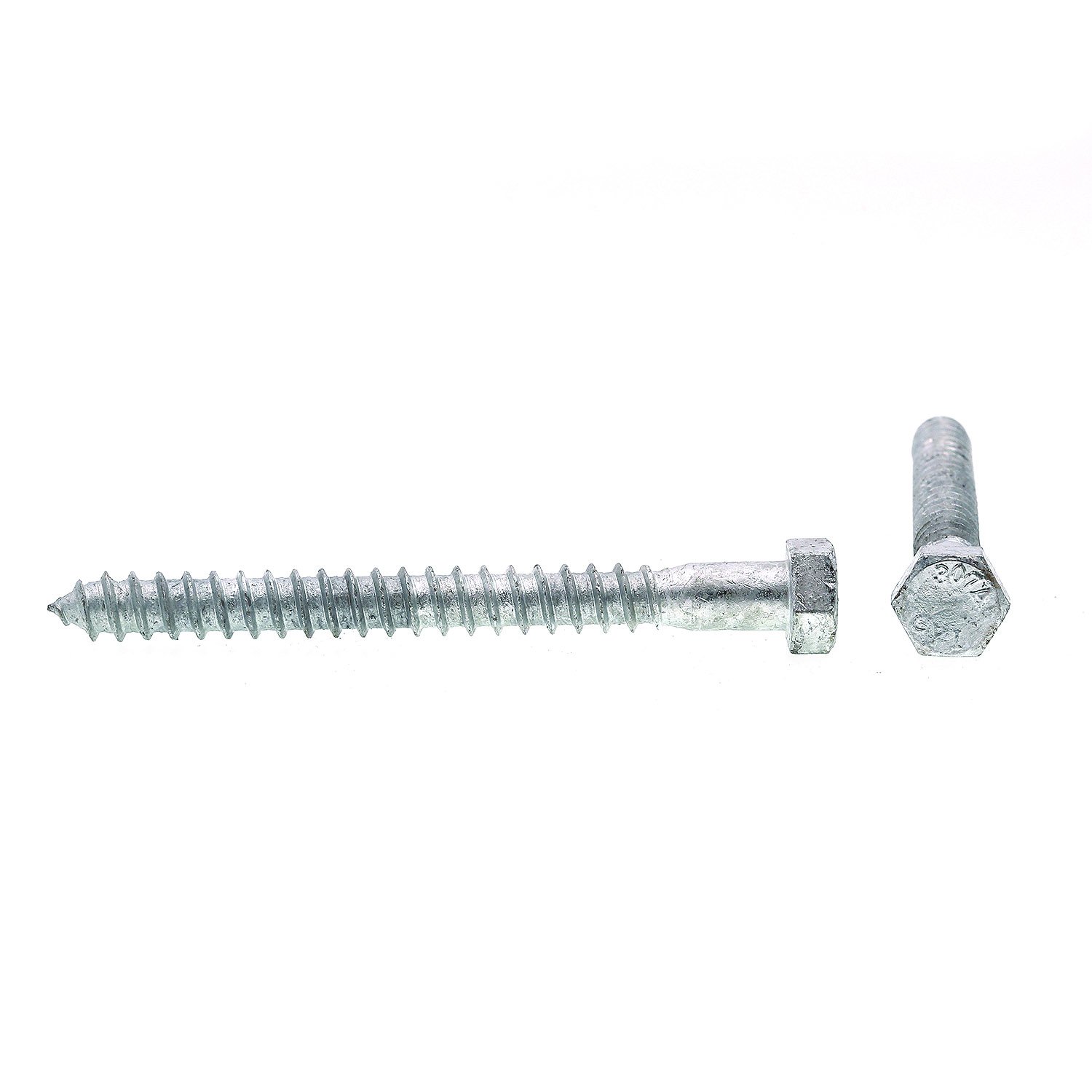 Prime-Line 9056408 Hex Lag Screws, 3/8 In. X 4 In., A307 Grade A Hot Dip Galvanized Steel (25 Pack)