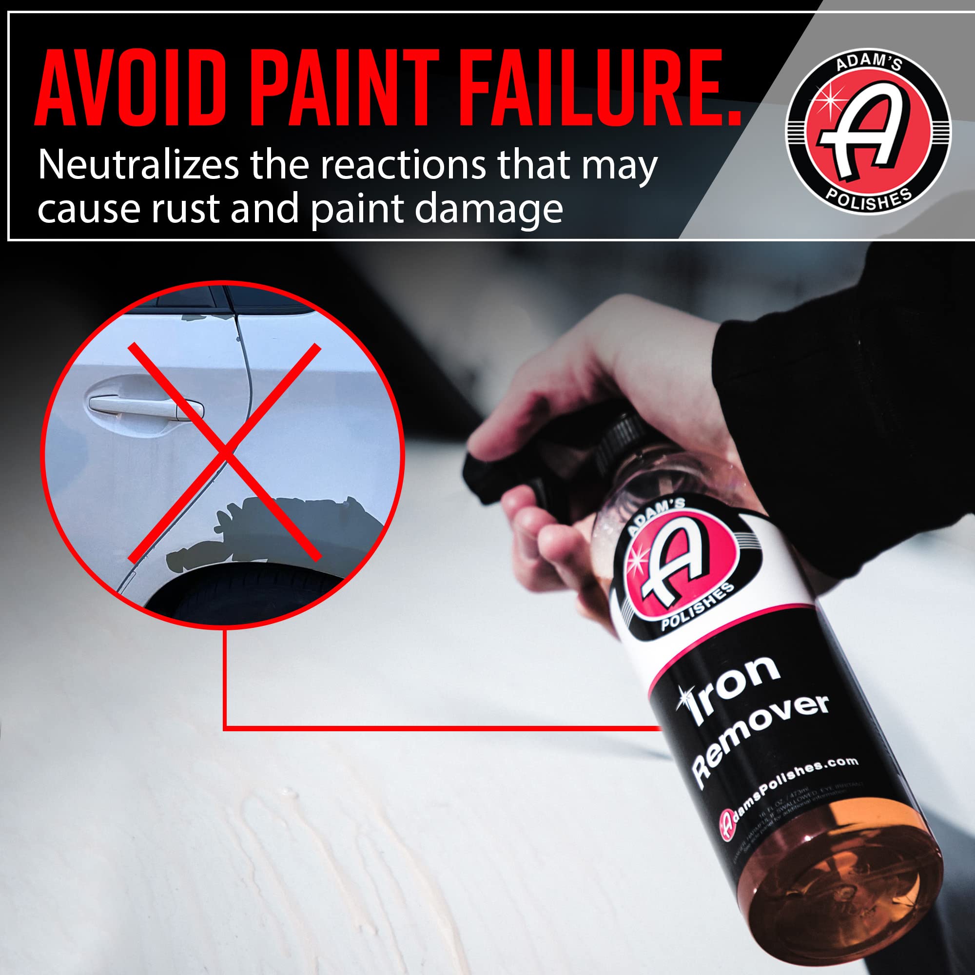 Adam's Polishes Iron Remover 5 Gallon - Iron Out Fallout Rust Remover Spray for Car Detailing | Remove Iron Particles in Car Paint, Motorcycle, RV & Boat | Use Before Clay Bar, Car Wax or Car Wash