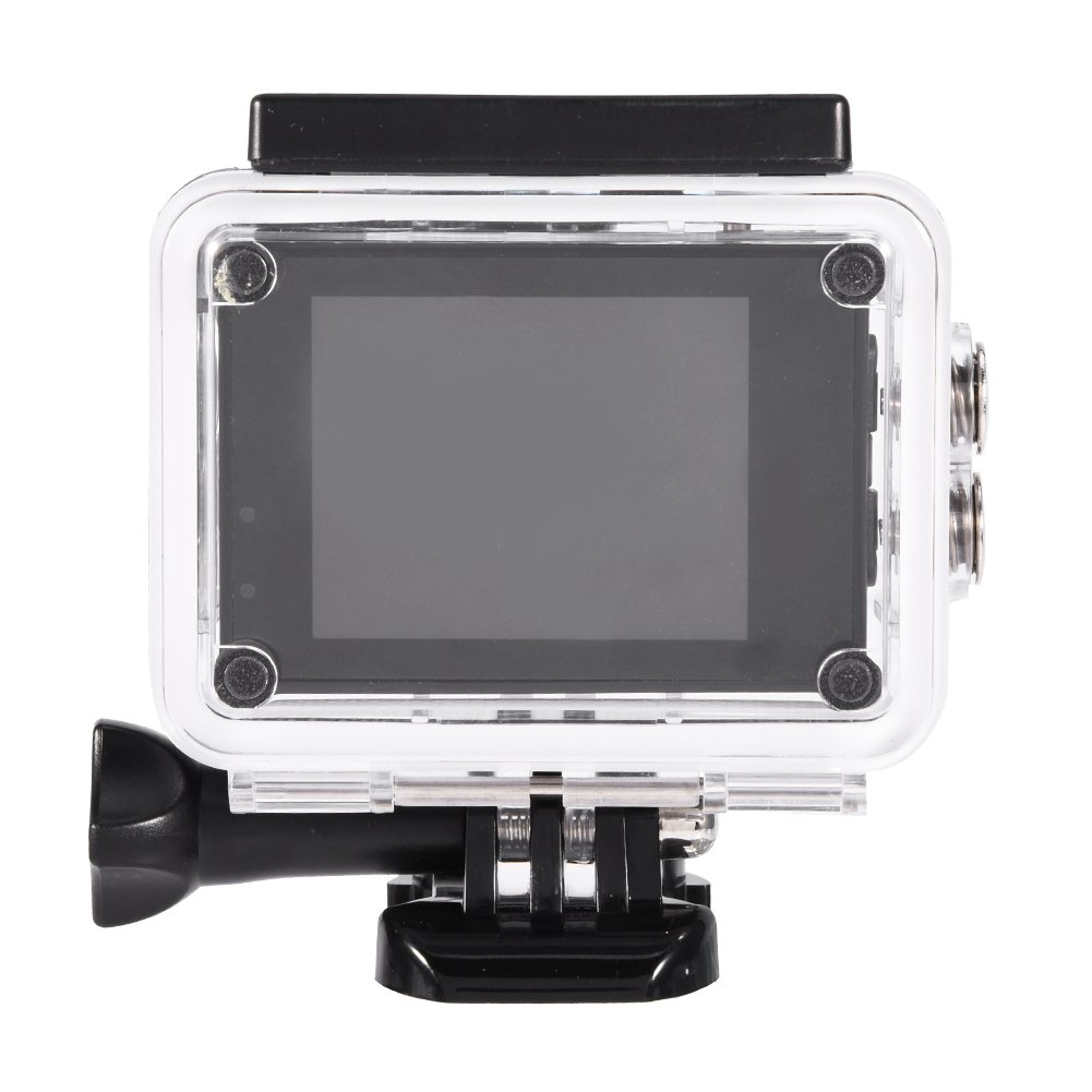 Action Camera 12MP Waterproof 30m Outdoor Sports Video Camera 1080P Full LCD Mini Camcorder with 900mAh Rechargeable Batteries and Mounting Accessories Kits(White)