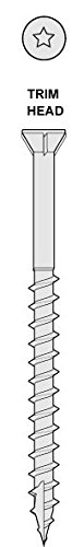 Headcote 8 x 2-1/2" - 39 White - Stainless Steel Trim Head Deck Screws - 350 pc. Deck Pack for 100 Sq. Ft. of Decking - STX39T08250
