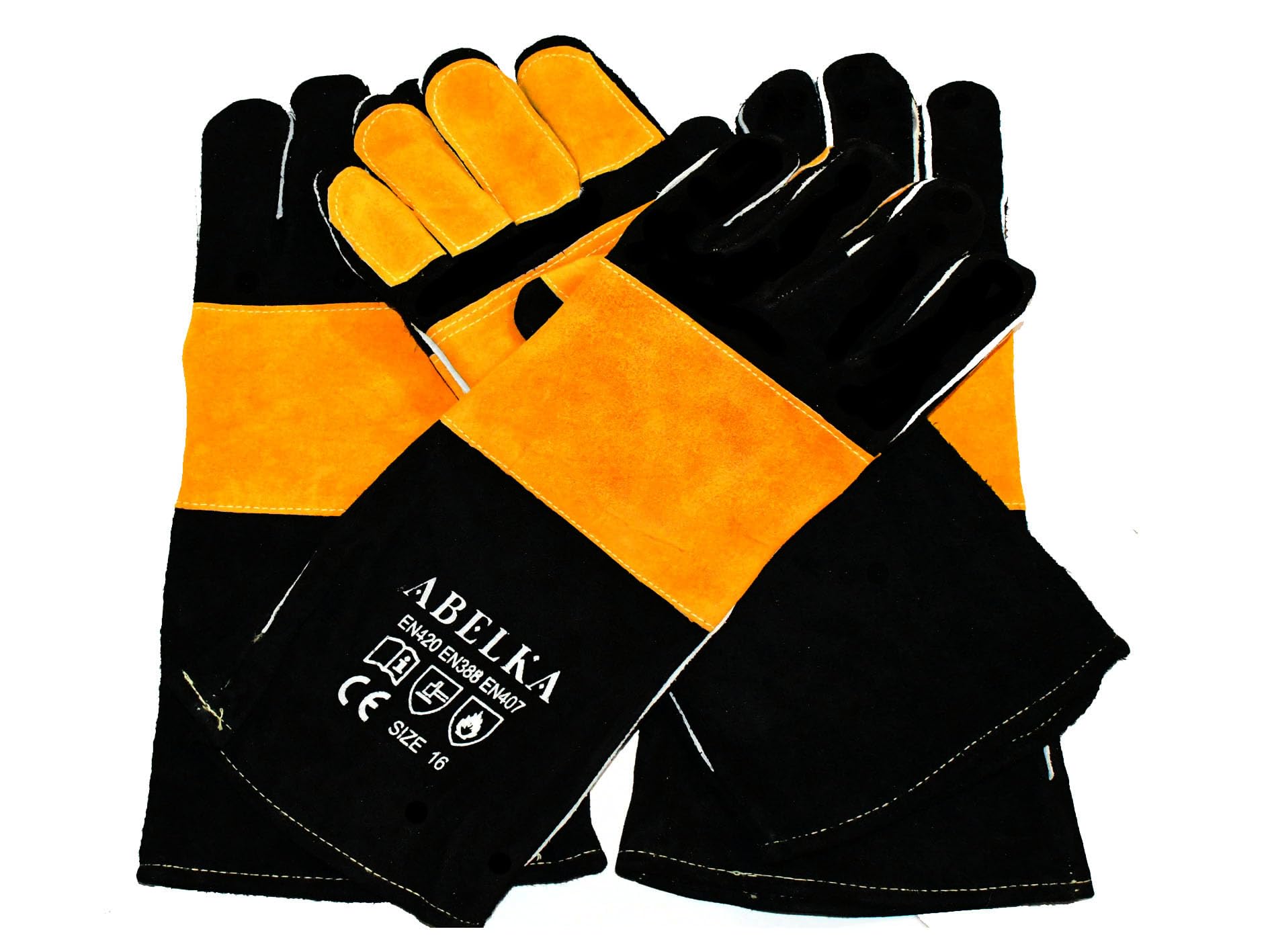 Abelka Welding Glove- BBQ - Heat & Fire Resistant Glove - Safety Glove - Versatile Outdoor Cooking - Durable Construction - Comfortable Lining - High Heat Protection