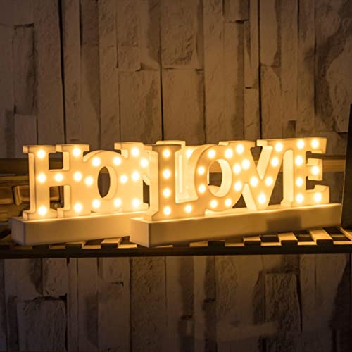 GUOCHENG Love Letter Decor Light LED Alphabet Love Marquee Light Sign Home Decorative Love Décor for Valentine's Day, Thanksgiving, Mother's Day