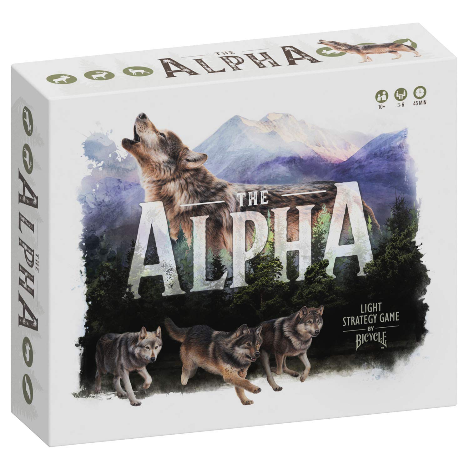 Bicycle The Alpha - A Light Strategy Game for Adults and Family Ages 10 and Up,Grey