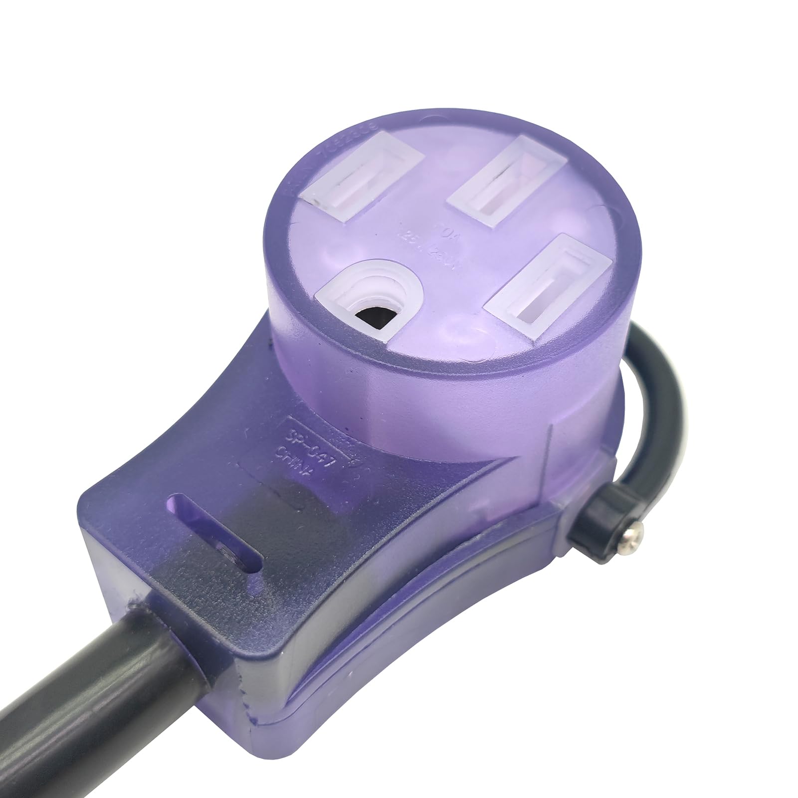 Parkworld 62282 RV Adapter Cord NEMA 5-20P to 14-50R Two Hots Bridged (ONLY Output 125V for RV, NOT for EV) 1.5 feet.