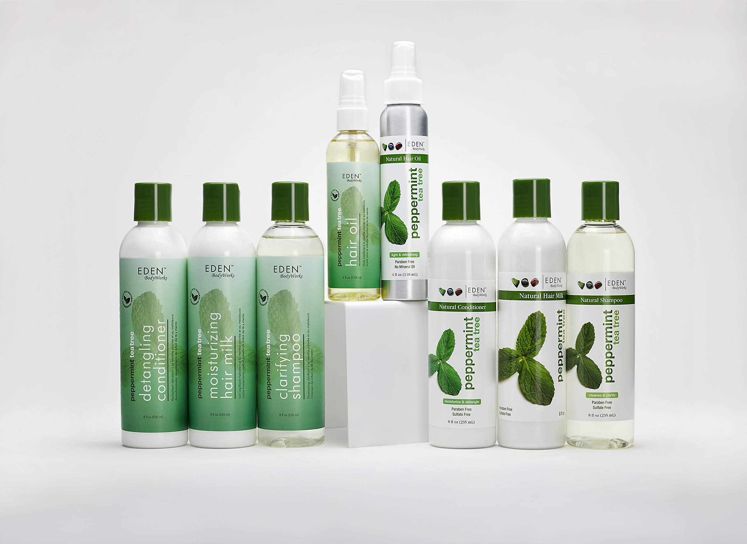 EDEN BodyWorks Peppermint Tea Tree Hair Milk | 8 oz | Moisturize, Nourish, & Refresh Hair and Scalp - Packaging May Vary