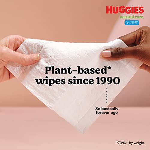 Huggies Natural Care Refreshing Baby Wipes, Hypoallergenic, Scented, 3 Flip-Top Packs (168 Wipes Total)