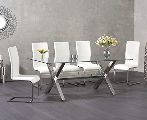 Fab Glass and Mirror Clear Tempered Top 24"x48" Rectangle 1/2" Thick with Flat Edge Radius Corner Replacement Dining, Coffee, Patio Table, Tabletop Protectors by Fab Glass, 24" X 48"
