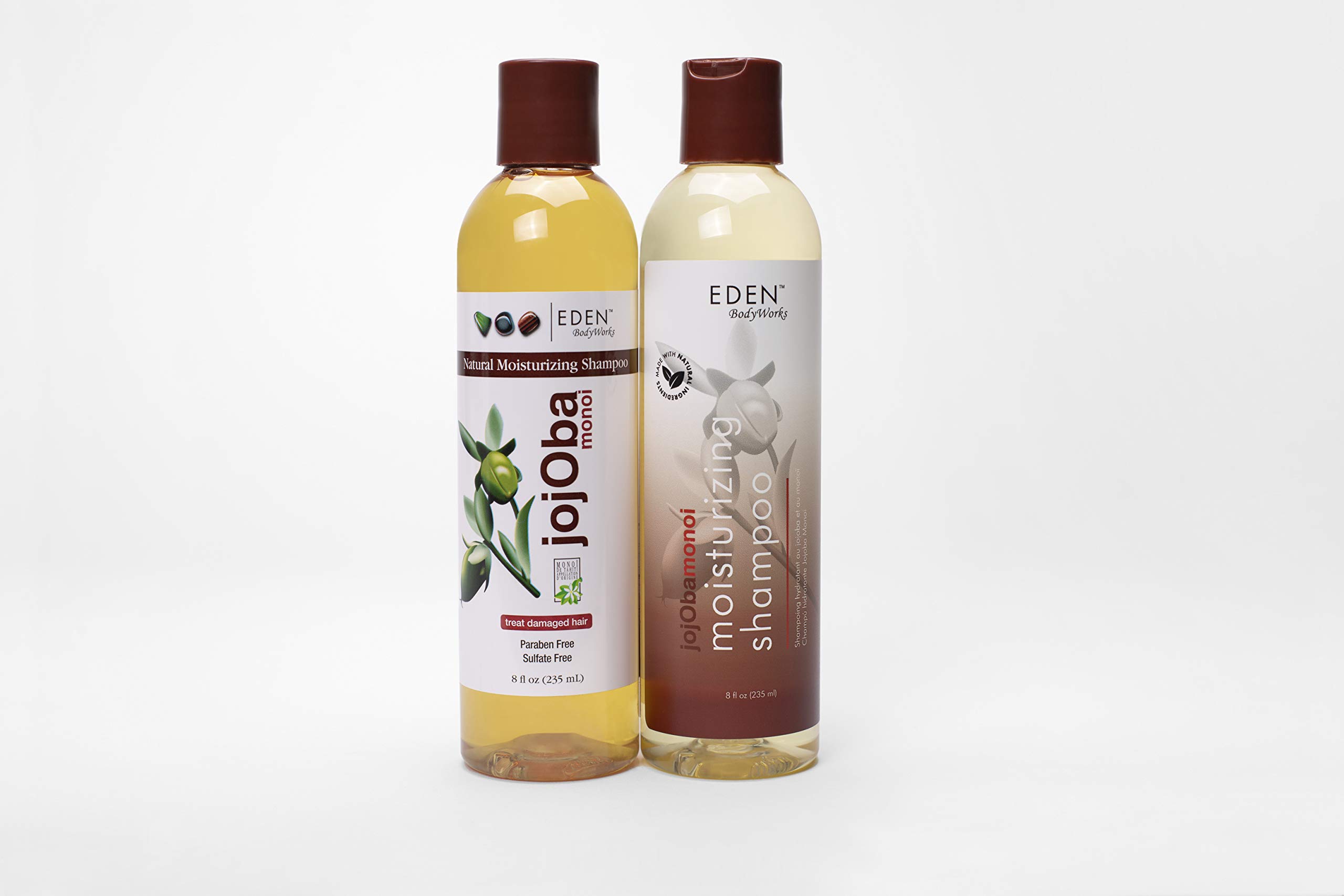 EDEN BodyWorks JojOba Monoi Moisturizing Shampoo | 8 oz | Gently Cleanse, Nourish, & Protect Hair and Scalp - Packaging May Vary