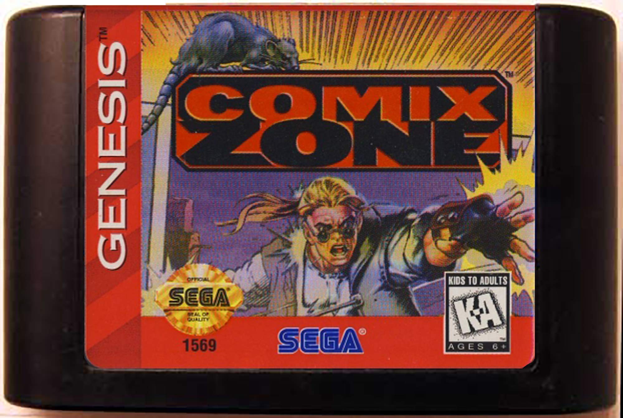 Comix Zone – (Sega Genesis) – Reproduction Video Game Cartridge