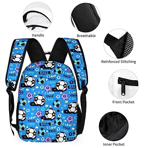 Artsadd Custom Backpack with Name Personalized Football Name Backpack Travel Laptop Backpack 3 Piece Backpack Set