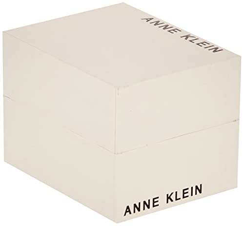 Anne Klein Women's Japanese Quartz Dress Watch with Faux Leather Strap, Pink, 14 (Model: AK/3820RGPK)