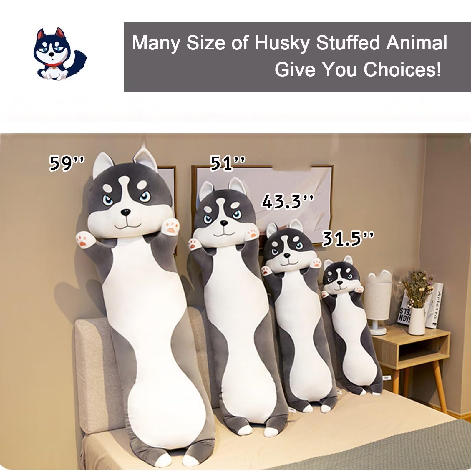 GHTMONY Koala Stuffed Animal Cute Plushies Long Body Pillow for Kids - Kids Body Pillow Long Koala Plush Gifts for Birthday, Christmas, Cuddle Pillow for Hugging, Clamping