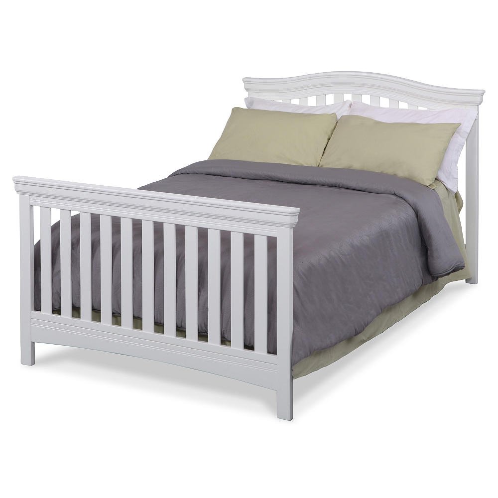 Simmons Kids Slumbertime Full Size Crib Conversion Rails, White Ambiance