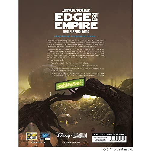EDGE Studio Star Wars Edge of The Empire Lords of Nal Hutta SOURCEBOOK | Roleplaying Game | Strategy Game for Adults and Kids | Ages 10+ | 3-5 Players | Average Playtime 1 Hour | Made