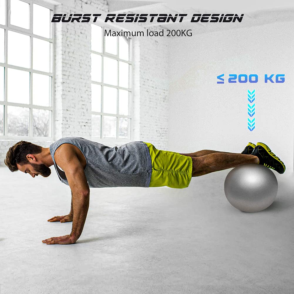 9 Inch Exercise Pilates Ball Mini Exercise Barre Ball for Yoga,Stability Exercise Training Gym Anti Burst and Slip Resistant Balls Physical Therapy Improves Balance, Core Strength, Back Pain Posture
