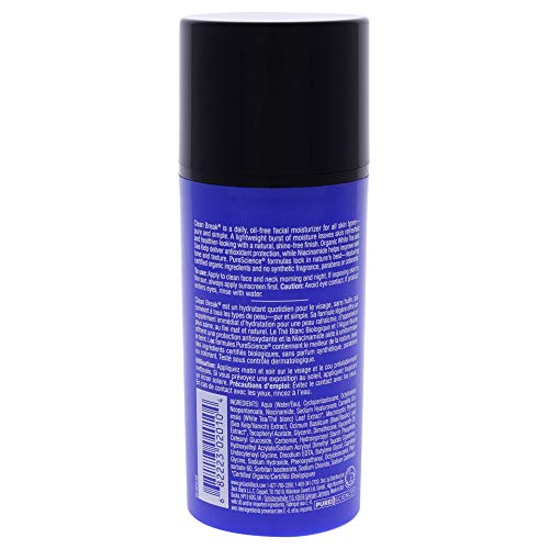 Jack Black Clean Break Oil-Free Moisturizer, 3.3 Fl. Oz β Face Moisturizer for Men, Face Lotion, Daily Moisturizer for Face, Skin Moisturizer Face Cream