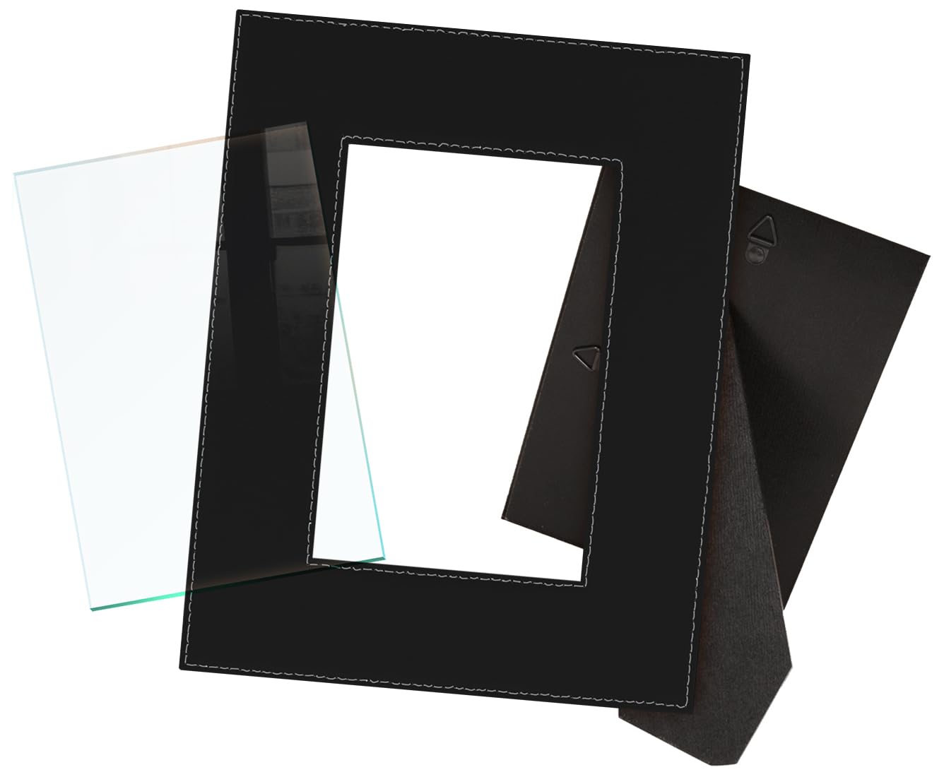 ThisWear Baby's 1st Haircut for Baby My First Haircut 4x6 Leatherette Photo Frame Black