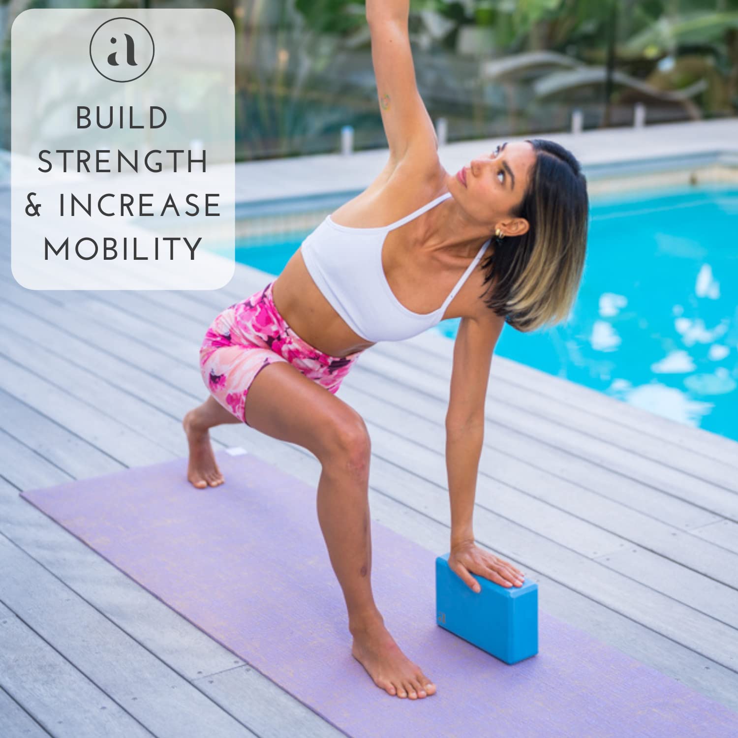 Ajna Yoga Set - Essential Yoga Kit - Yoga Mat and 2-Pack Yoga Blocks Bundle