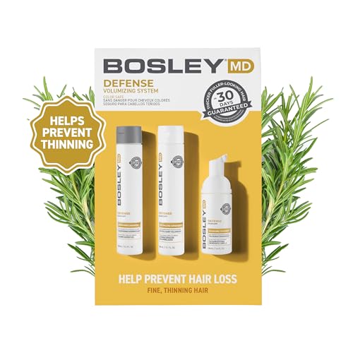 BosleyMD BosRevive KIT for Visible Hair Thinning (Color Safe), Starter Size (30 Days)