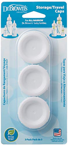 Dr. Brown's Natural Flow Standard Storage Travel Caps Replacement, 3 Count
