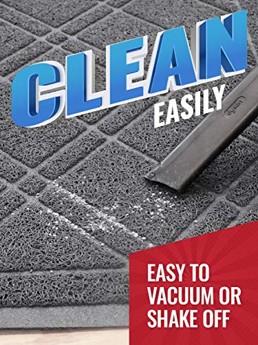 Iprimio Cat Litter Box Mat, 42x36", Gray - Cat Litter Trapping Mat - Mesh Mat Catches Litter - Kitty Litter Mat - Large Cat Litter Mat - Repels Odor, Easy Clean Non Slip Kitty Litter Trapper Mats