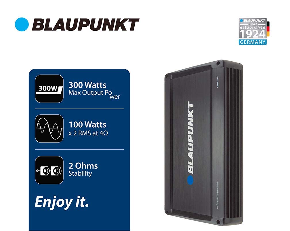 Blaupunkt AMP2002 2000watts 2-Channel, Full-Range Amplifier Car SUV and More