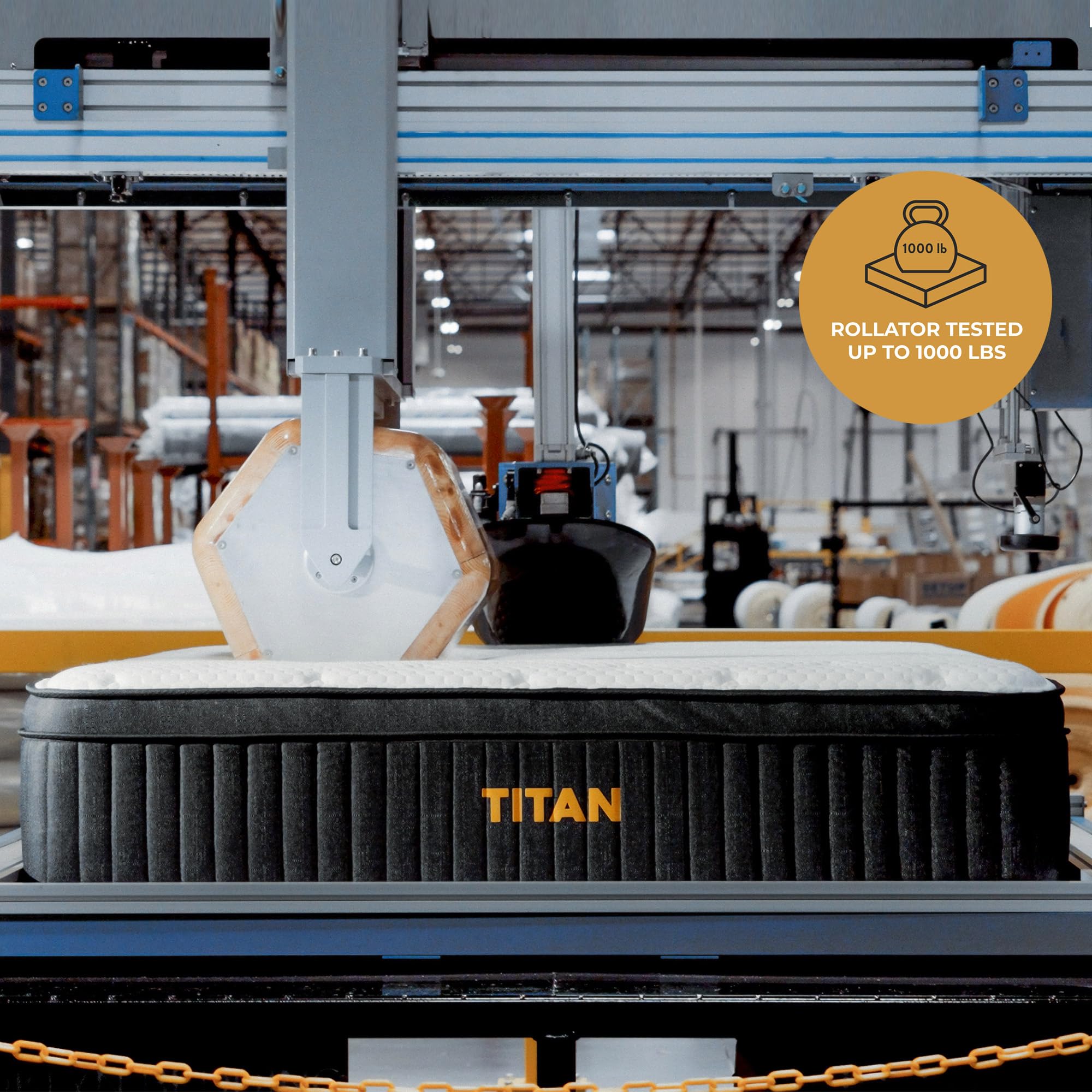 Brooklyn Bedding Titan 13" Hybrid Luxe Mattress for Plus Size Sleepers with Cooling Cover, Cal King